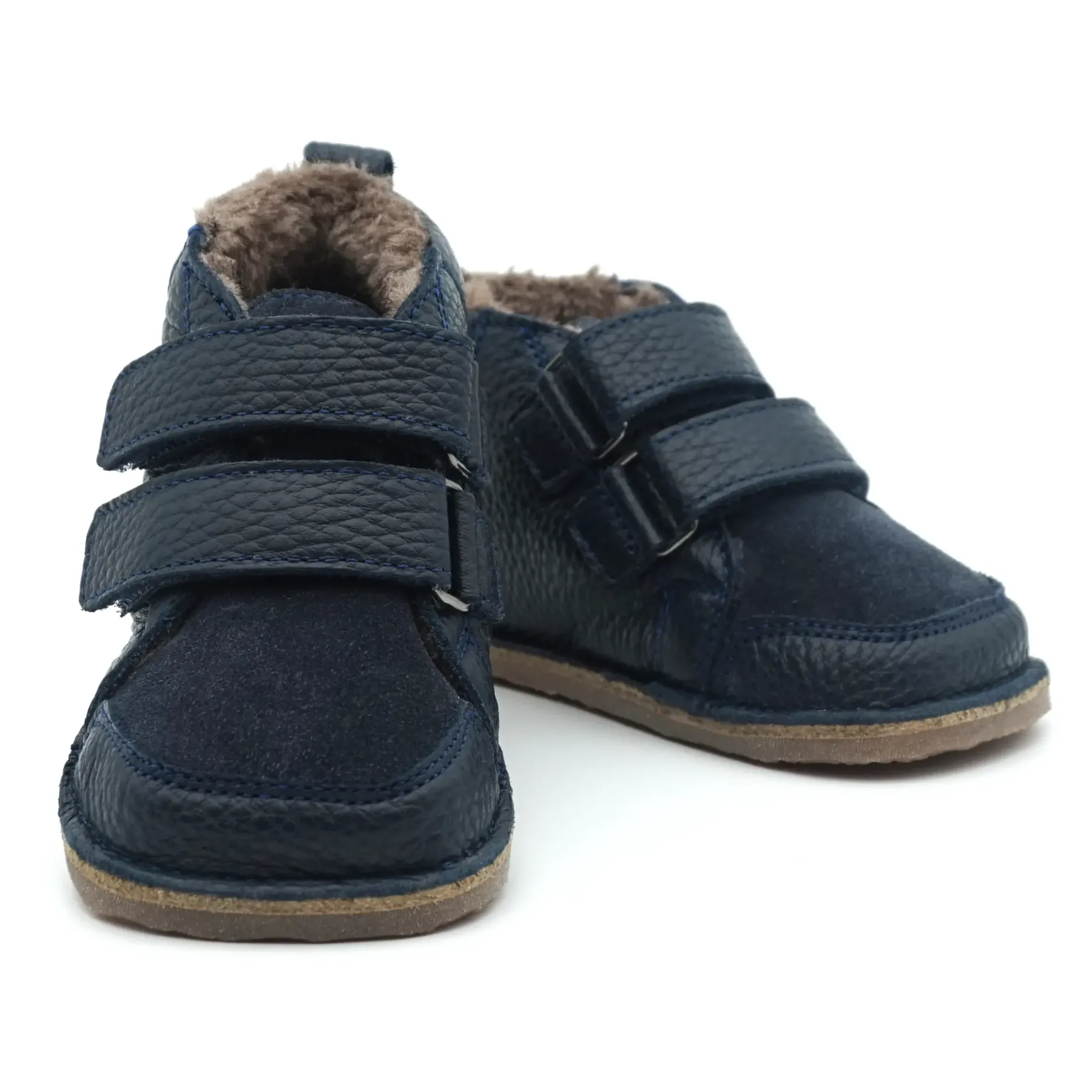 Ghete copii, imblanite, primii pasi, piele naturala, velur, Albastru